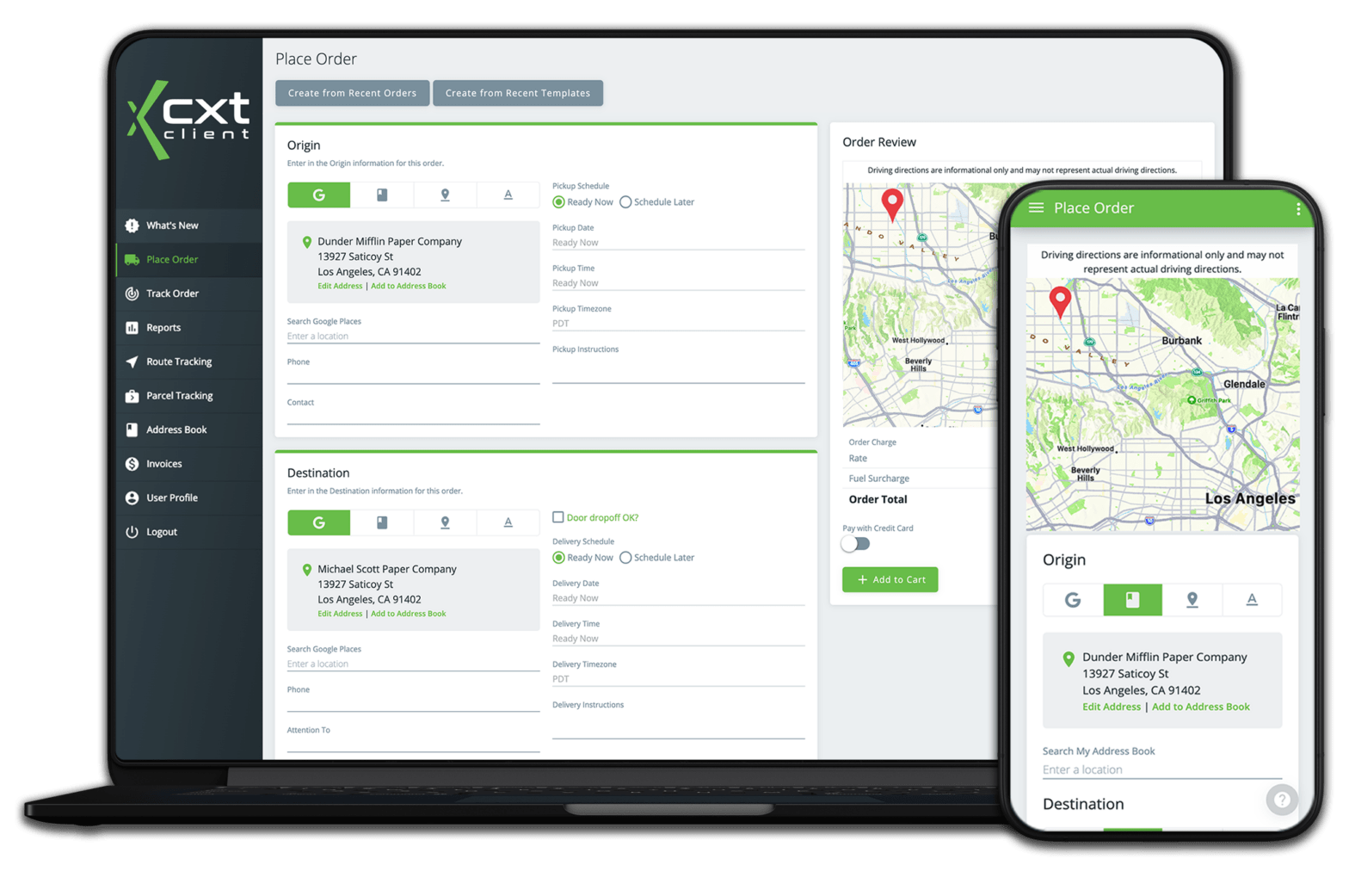 Logistics Customer Portal & Client App | CXT Software