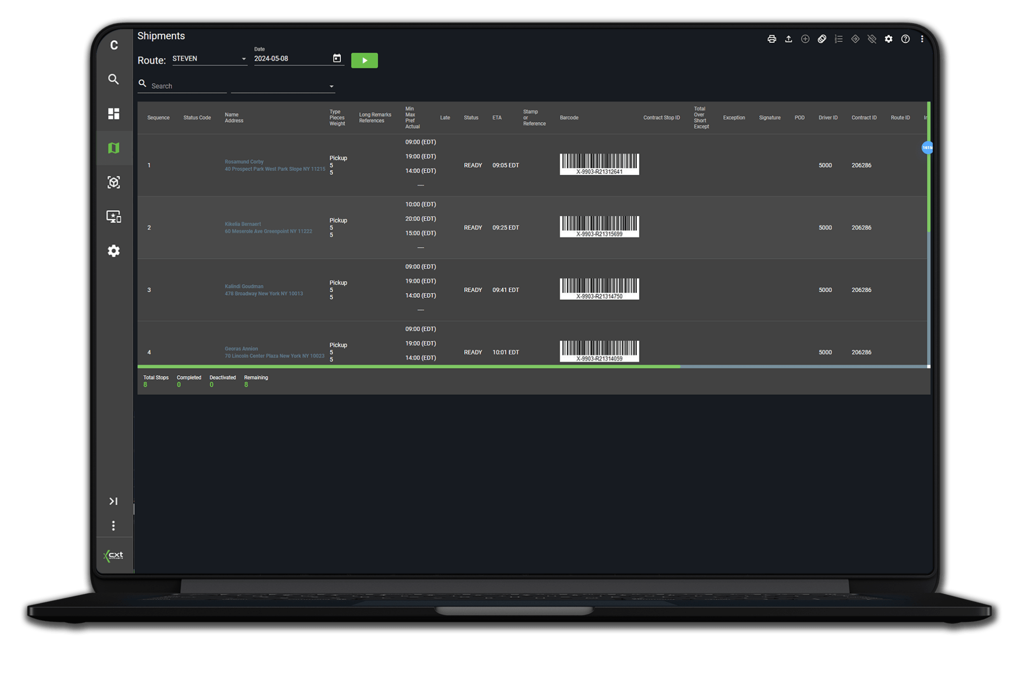 CXT Software | 24.4 | Courier Routed Work